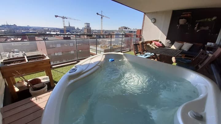 Penthouse Avec Jacuzzi, Terrasse Et Parking - Leuven