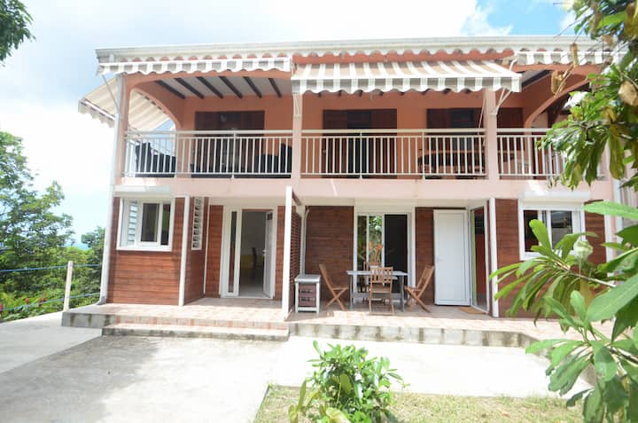 Villa Ti Taline De 2 à 6 Personnes Vue Sur Mer - Deshaies