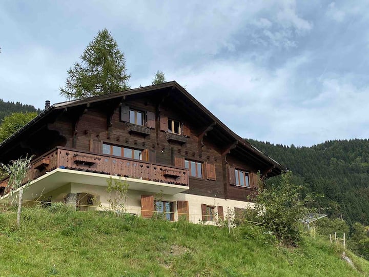 Chalet De Montagne Au Calme, Vue Dégagée Et Sauna - Val-d'Illiez