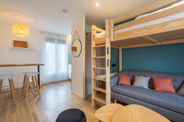 Grand Studio Avec Mezzanine Proche Chantiers Naval - Saint-Nazaire