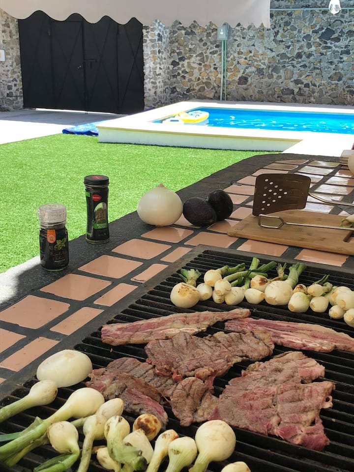 Casa Las Palmas Con Alberca Climatizada 8 Personas - Temixco