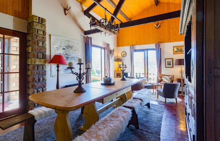 Grand Chalet De Charme Cosy, Vue Fantastique/sauna - Vogesen