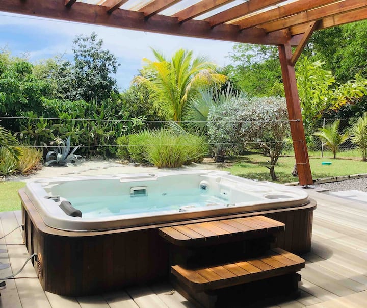 Maison  De Vacances Avec Jacuzzi Plage à 5 Minutes - Guadeloupe