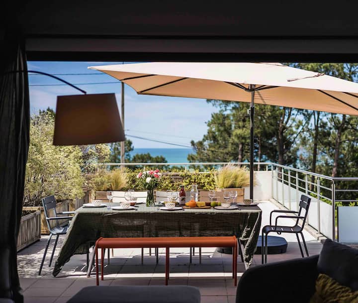 Villa Bidart Plages, Vue Océan, Piscine Chauffée - Biarritz