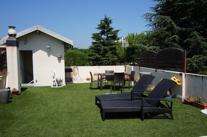 3 P. Terrasse Sur Toit 100 M Plage - Nice