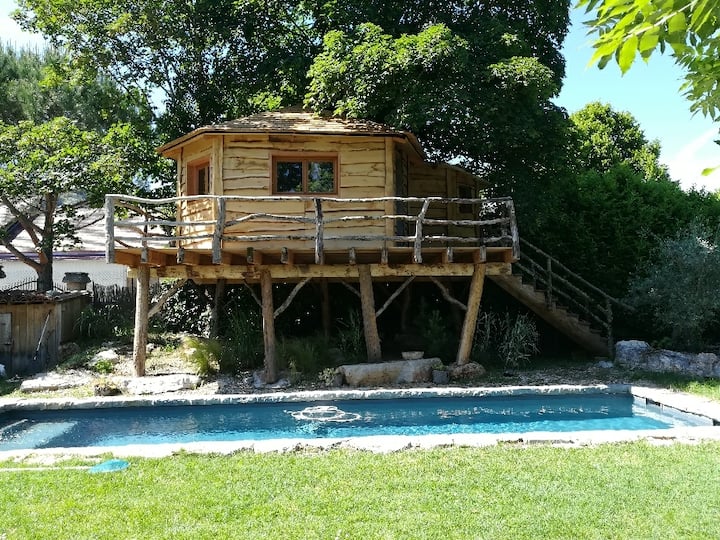 Maison Villageoise De Charme, Cabane Et Piscine - Cajarc