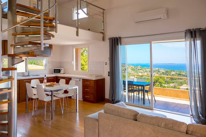 Villa Grandview Vue Mer Et Accès Piéton à La Plage - Porto-Vecchio