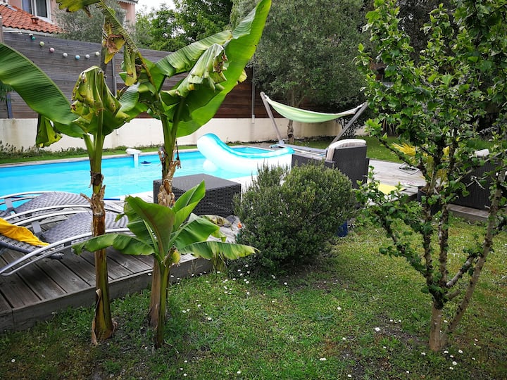 Maison Piscine 4 Chambres 8/9 Pers Pessac Bordeaux - Mérignac
