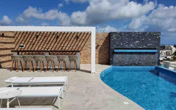 Precioso Ph Con Jacuzzi En El Corazón De Playa - Playa del Carmen