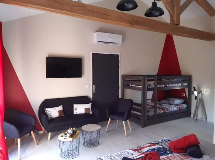 Agréable Chambre Familiale " New York " - Monpazier