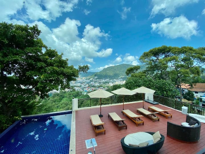 Sunset Idyllic Pool Access 3br Villa@patong Phuket - Patong Beach