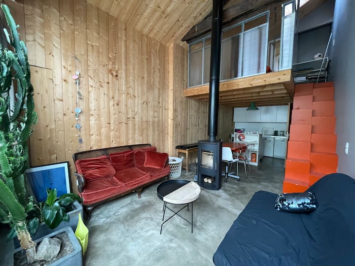 Loft Duplex-gare Nord-"design & Cosy" Cheminée - Nantes