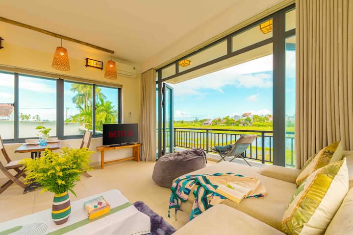 {Van 127} Lovely Apt With Green Rice Field - Hội An