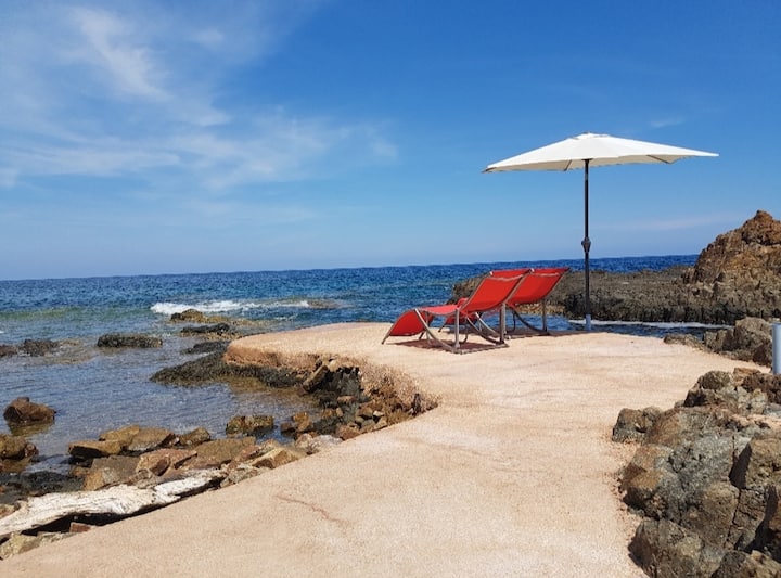 Pieds Dans L'eau. Secret Creek - Plage de Pinarellu