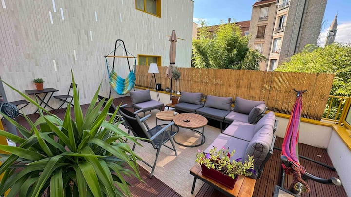 Superbe Dupleix - 2 Chambres - Terrasse + Parking - Gentilly