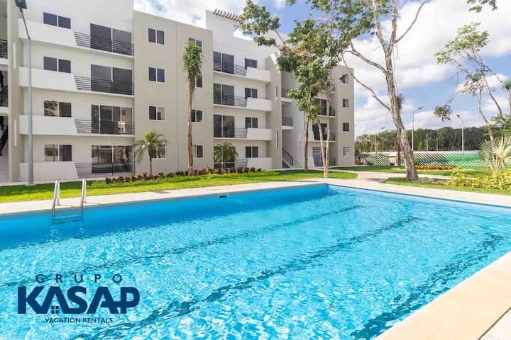Kasa Pa'ah - Lujoso Condo Frente A Alberca - Playa del Carmen