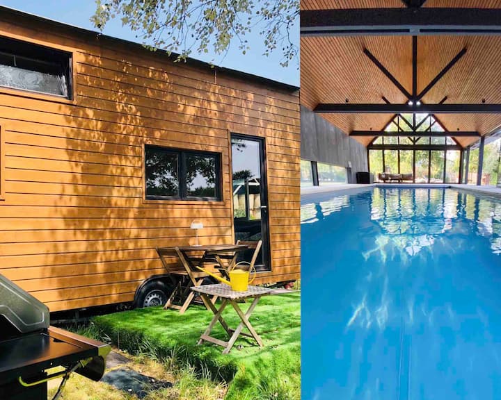 Tiny House Au Calme Avec Accès Piscine - Yffiniac