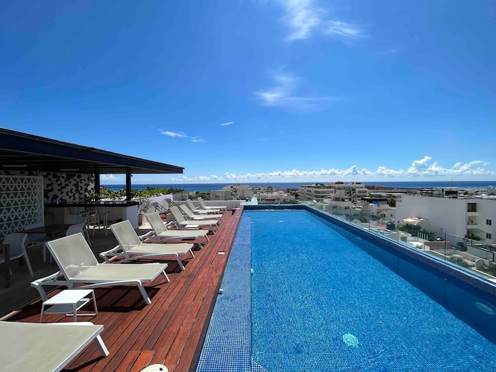 Moderno Estudio A Pasos De La 5ta Y Playa Mamitas - Riviera Maya