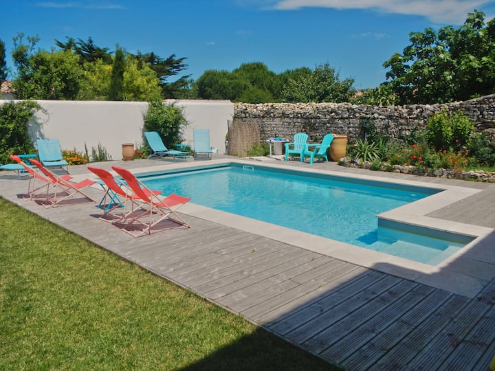 Le Jardin, Accès Piscine - Rivedoux-Plage