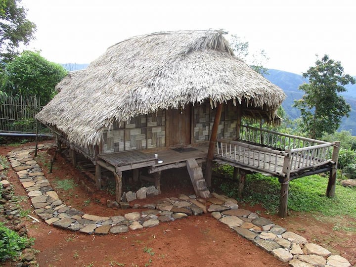 Meghalaya Kongthong Bamboo Hut Accommodation - Meghalaya