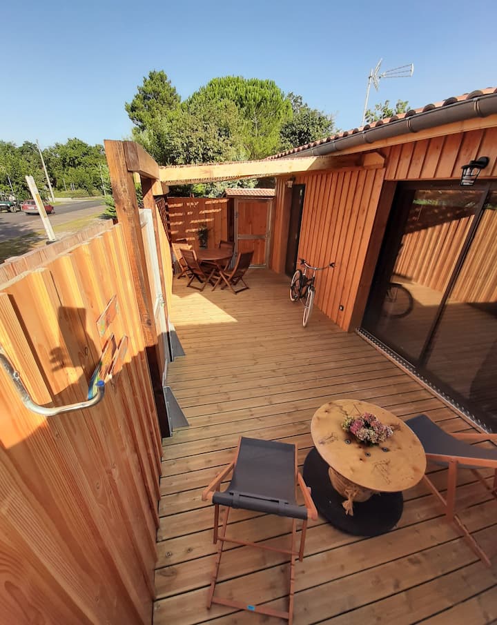 La Cabane Cassy Bassin D Arcachon2/3pers Climatisé - Lanton