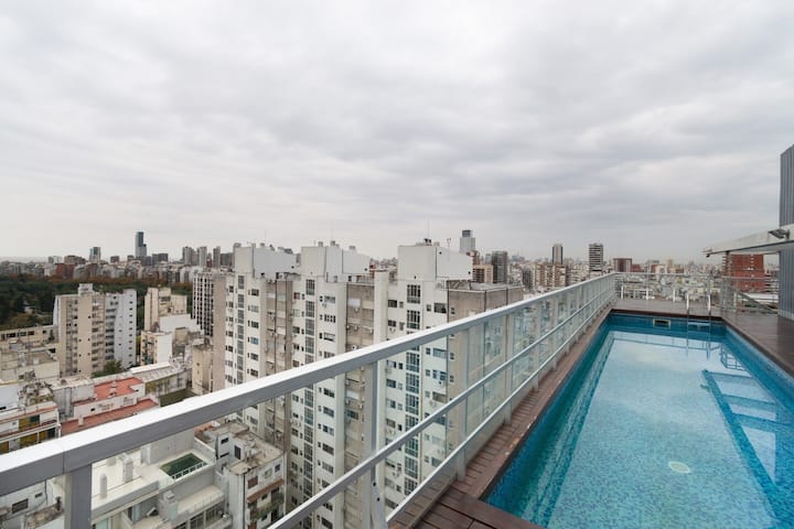 Luxury Tower With Pool & Gym - Sleeps 4 - Buenos Aires Aeroparque Jorge Newbery (AEP)