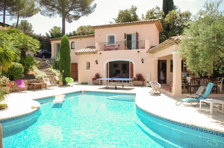 Splendide Villa Tout Confort Clim + Piscine Privee - Cap Estérel