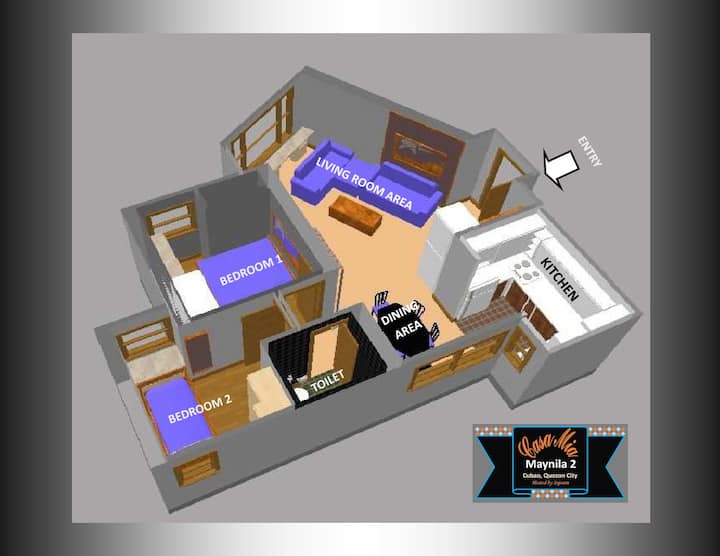 Casamia2, 2br Condo, Cubao-mrt - Quezon City
