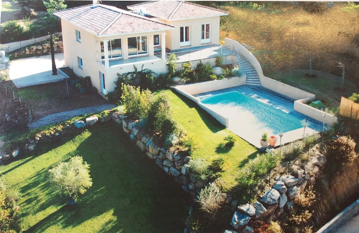 Villa Avec Piscine, Vue Mer, 5 Mn De La Plage - Corsica