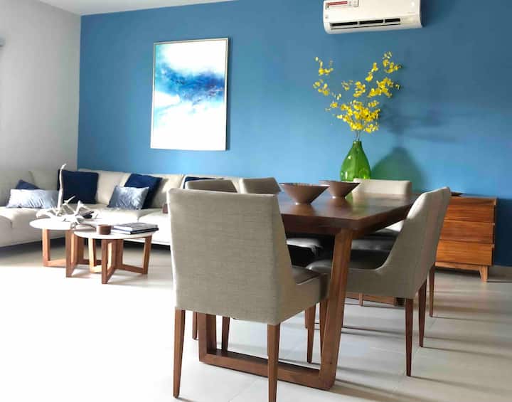 Hermoso Departamento Azul. - Playa del Carmen