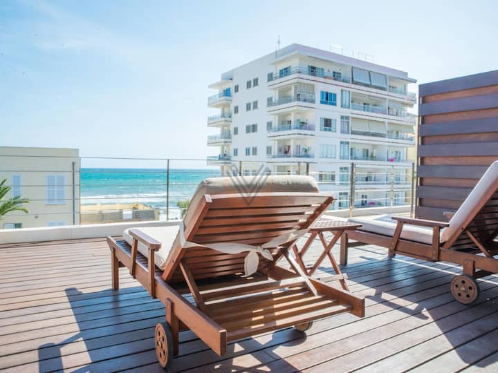 Peral De Son Baulo, Villa De Vacaciones Con Vistas Al Mar - Santa Margarita