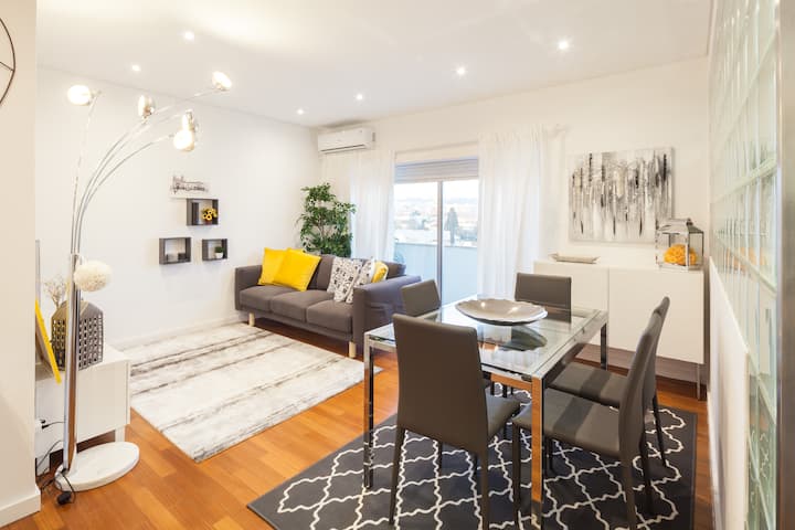 Superb 3bedroom Bracara Penthouse(ac+wifi+parking) - Braga