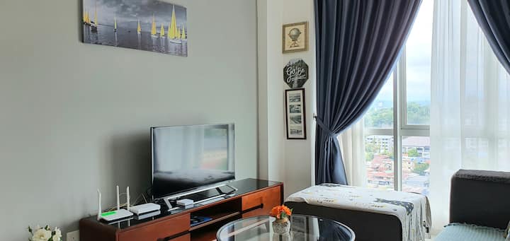Urban Delight*kkcity*infinitypool亚庇市区*温馨典雅*无边泳池同楼层 - Kota Kinabalu