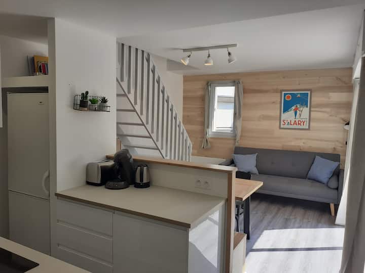 Appartement Rénové T3 Duplex Centre Avec Terrasse - Val Louron