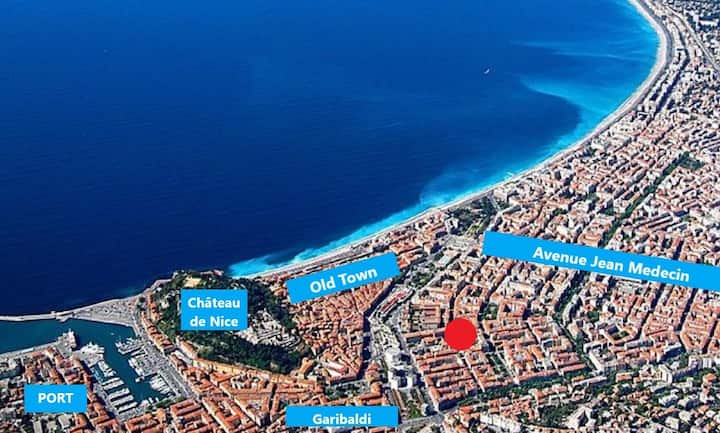 Superbe 2p Proche Vieux-nice, Place Masséna, Mer.. - Nice