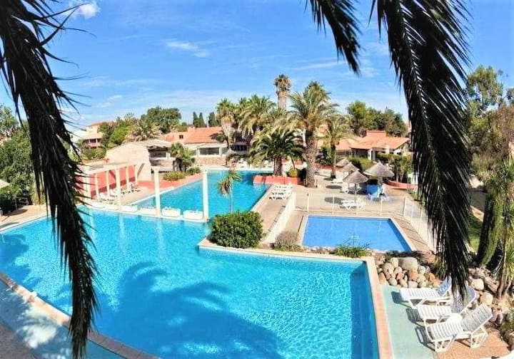 Charmant Appartement Avec Piscine Dans Un Village Vacance - Sainte-Marie