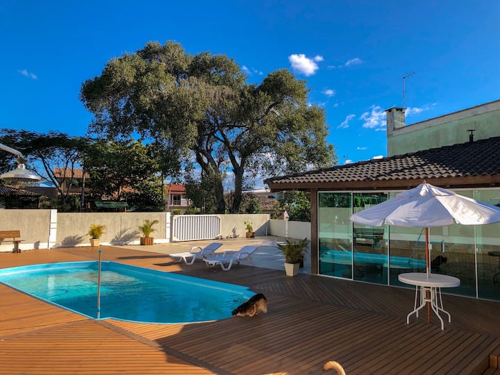 Dream House With Pool And Sand Court - Garopaba