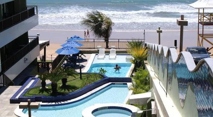Flat Com Vista Exuberante Pé Na Areia Ponta Negra - Natal