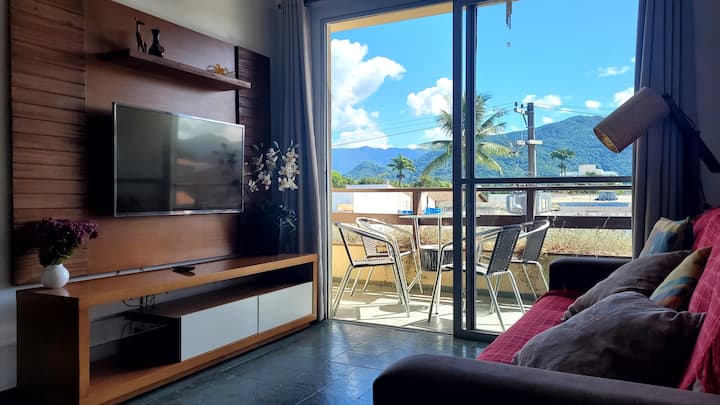 Apartamento Paralelo A Rua Do Aquário. - Ubatuba