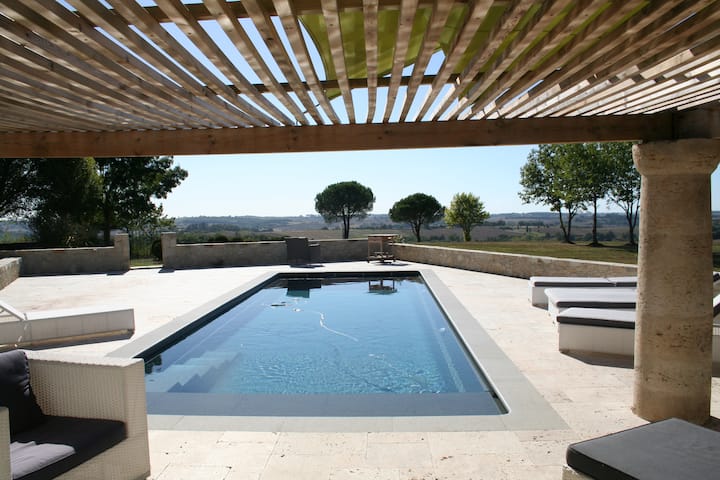 Casa De Campo Renovada Con Piscina Y Palomar A 1 Km De La Romieu - Gers
