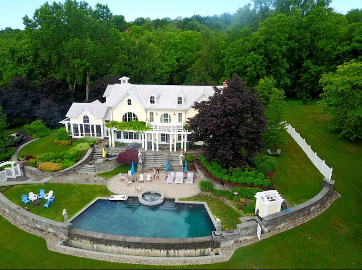 Hudson River Estate With Salt.water Infinity Pool - Hudson, NY