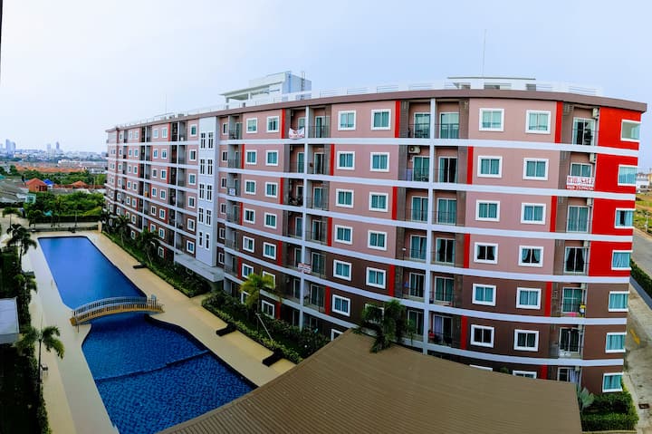 Friends & Family Friendly 2 Bedroom Condo 49 Sq.m - Pattaja