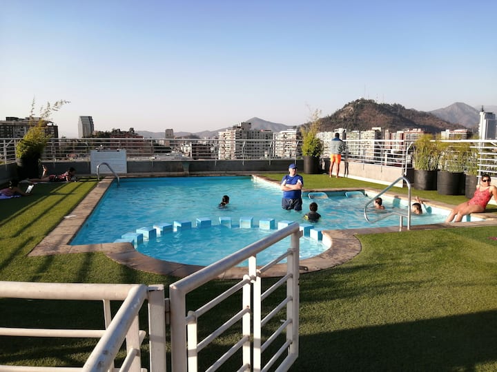 Depto. Seguro En Centro De Santiago - 6 Huéspedes - Santiago, Chile