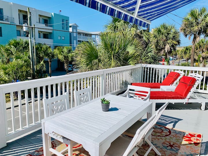 " Sea Spot - Up! " Beach Access/deck/ocean View - Folly Beach, SC