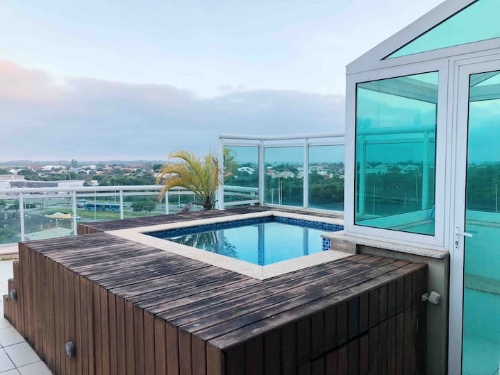 Blue Rooftop Luxo. Piscina Privativa. - Recreio