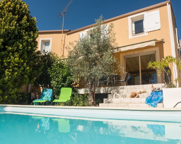 Belle Maison Calme Clim Et Piscine Privée - Béziers