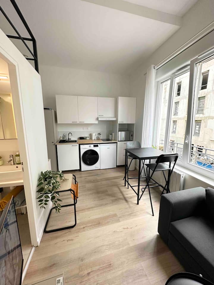 Studio Lumineux 22m2 Prox Métro/tram/gare - Villeurbanne
