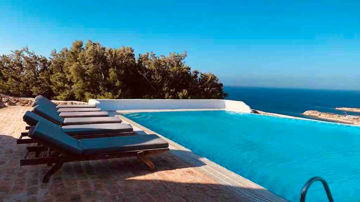 Relaxing Sea View Villa - Mykonos Region