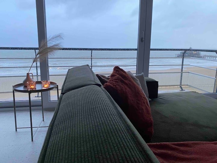 Appartement Zeebries 6de Verdiep Frontaal Zeezicht - Brujas