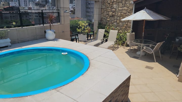 Cobertura No Guarujá C Hidro Climatizada A 30' - Guarujá